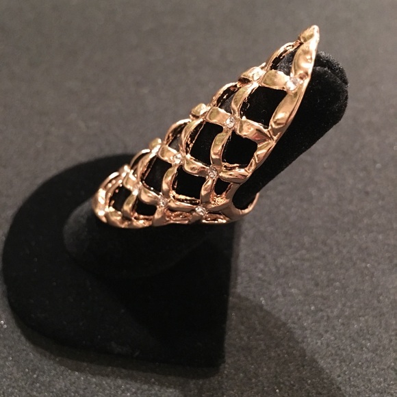 Jewelry | Gold Finger Guard Ring Size 7 | Poshmark